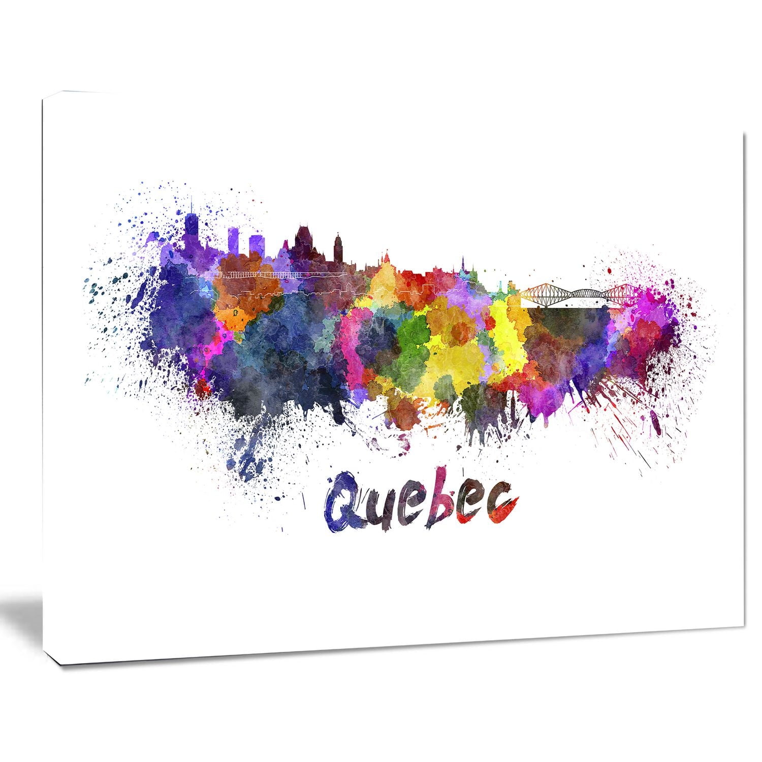 Click here for Designart Design Art Quebec Skyline Canvas Print 3... prices