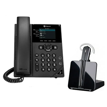 Polycom VVX 250 Business VoIP Phone w/ Plantronics CS540 Cordless ...