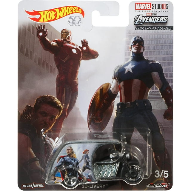 Hot Wheels Marvel Studios Avengers Concept Art Series 3D-Livery 3/5 1: ...