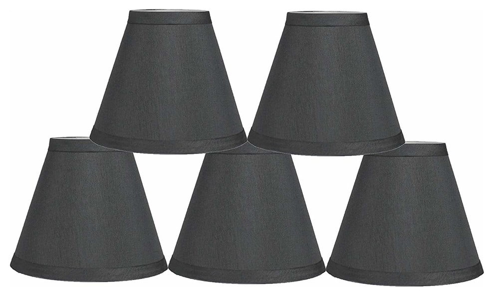 Urbanest Chandelier Lamp Shade, 3x6x5", Gray, Set of 5 - Walmart.com