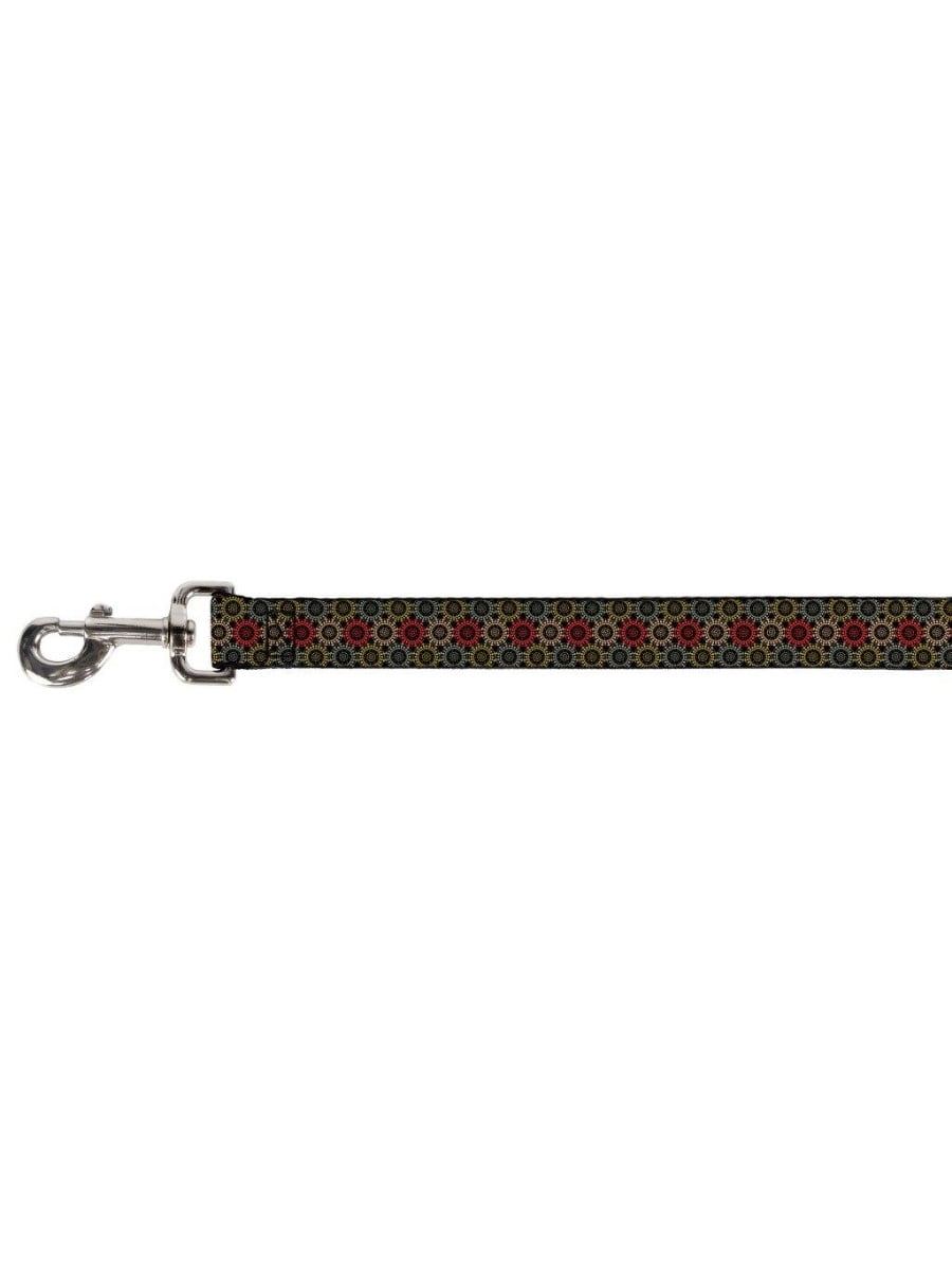 Buckle-Down Pet Leash, Dog Leash, Aboriginal Black Cream Multi Color, 4 ...
