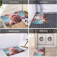 Front Door Mat Outside Entrance Funny Pig Design Heavy Duty Non Slip ...