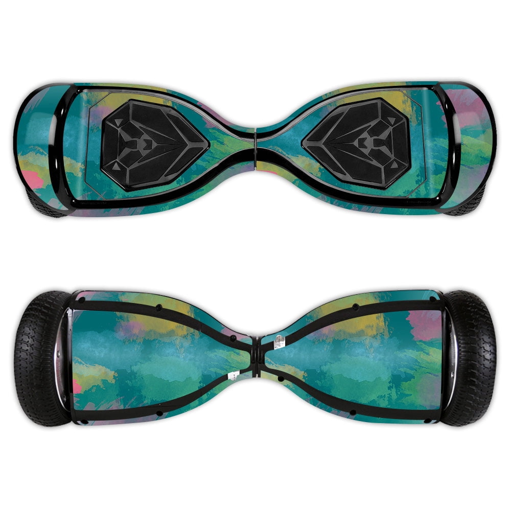Skin Decal Wrap Compatible With Swagtron T5 Watercolor Blue - Walmart.com