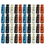 OUNONA 100 Pcs Button Spring Buckle Round Toggle Stoppers Adjustable ...