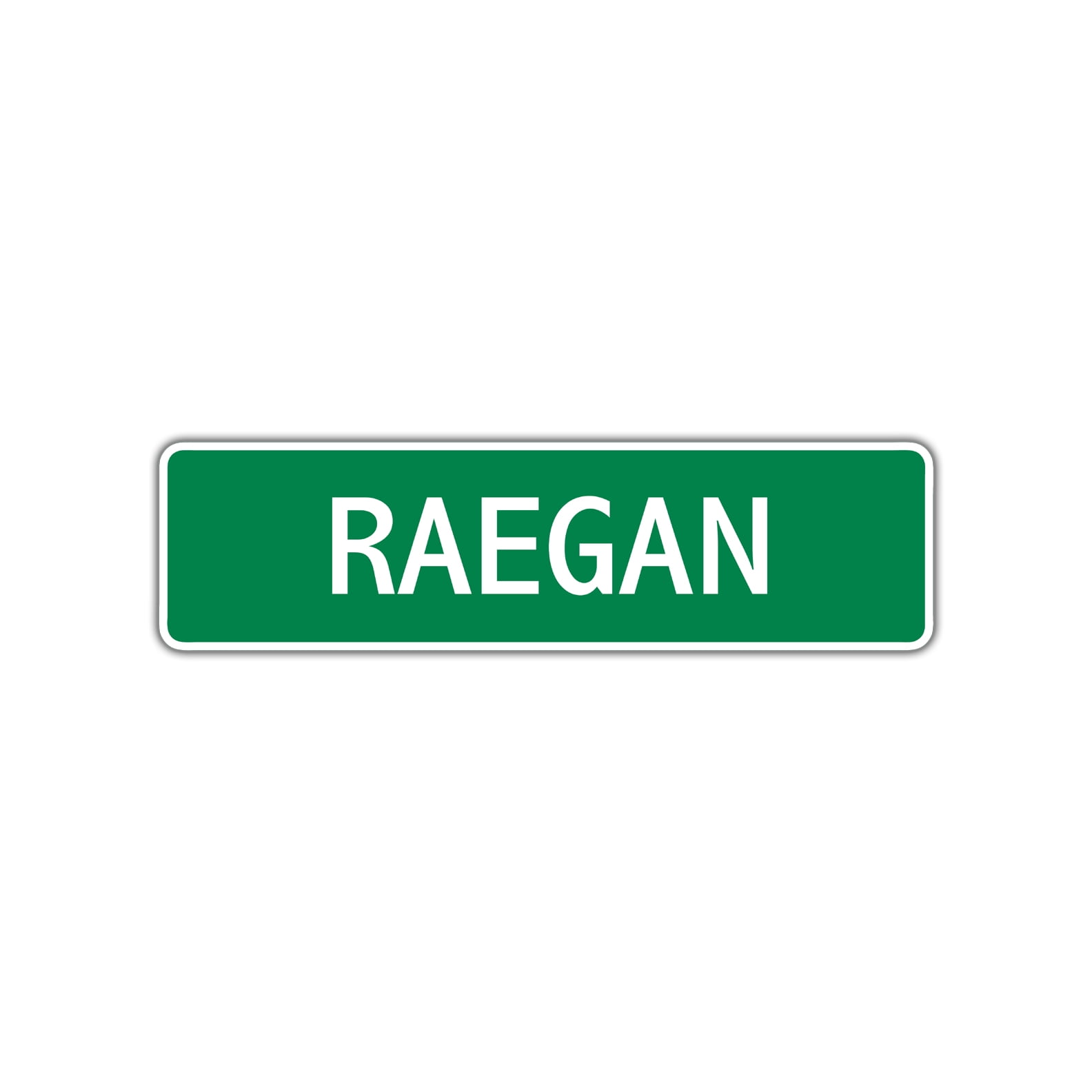 Raegan Girls Children Name Letter Printed Label Indoor Outdoor Wall ...