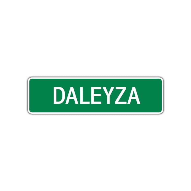 Daleyza Girls Children Name Letter Printed Label Indoor Outdoor Wall ...