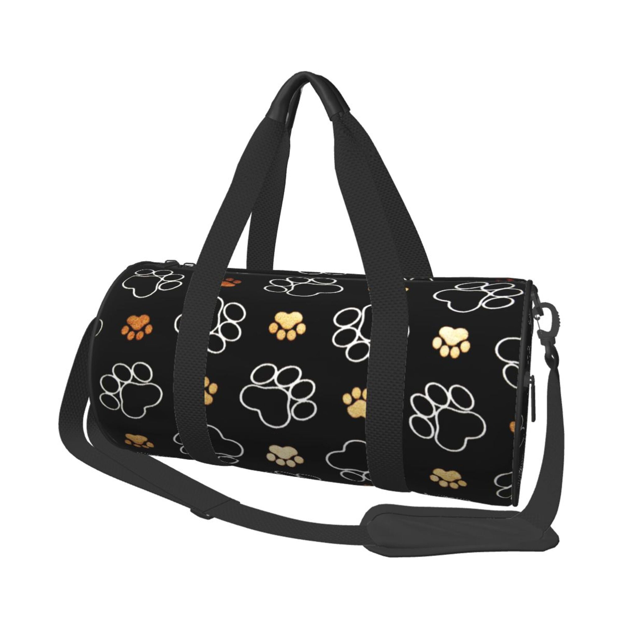 ZICANCN Animals Dog Pawprint Tracks Travel Duffle Bag, Sports Tote Gym ...