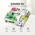 Butterfly Blanket - 1pc with White Background and Colorful Butterfly ...