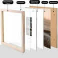 12x12 Picture Frame, Natural Square Solid Wood Frames for Pictures 8x8 ...