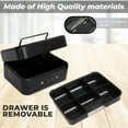 Darice Cash Box - Large Money Safe for Cash - Money Box Organizer for ...