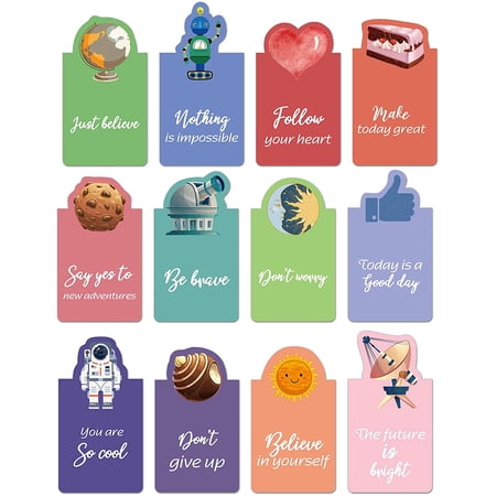 36 Pieces 3D Inspirational Magnetic Bookmarks Magnet Motivational ...