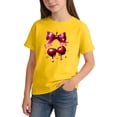 BLTIBY Girls Cotton Cap Sleeve Shirts Crew Neck Cute Summer Tops Loose ...