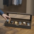 Mimifly Wooden Watch Box & Jewelry Keeper, 5-Slot Collection Gift for ...
