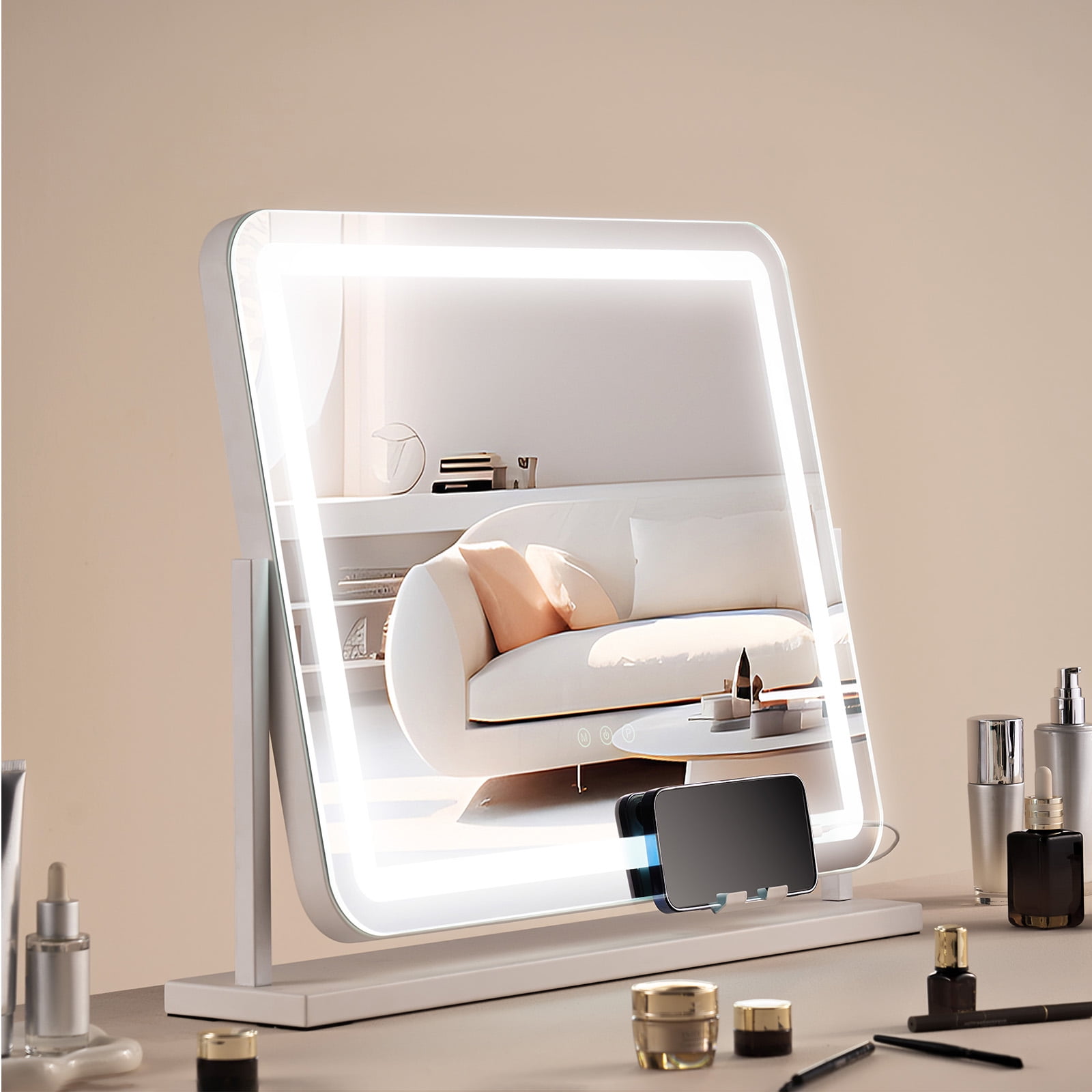 Click here for Vevor Lighted Makeup Mirror 3 Color Vanity W/ Usb... prices