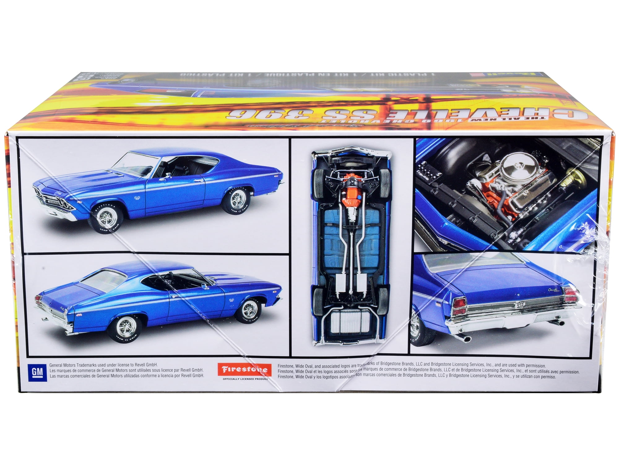 Level 5 Model Kit 1969 Chevrolet Chevelle SS 396 1/25 Scale Model Car ...