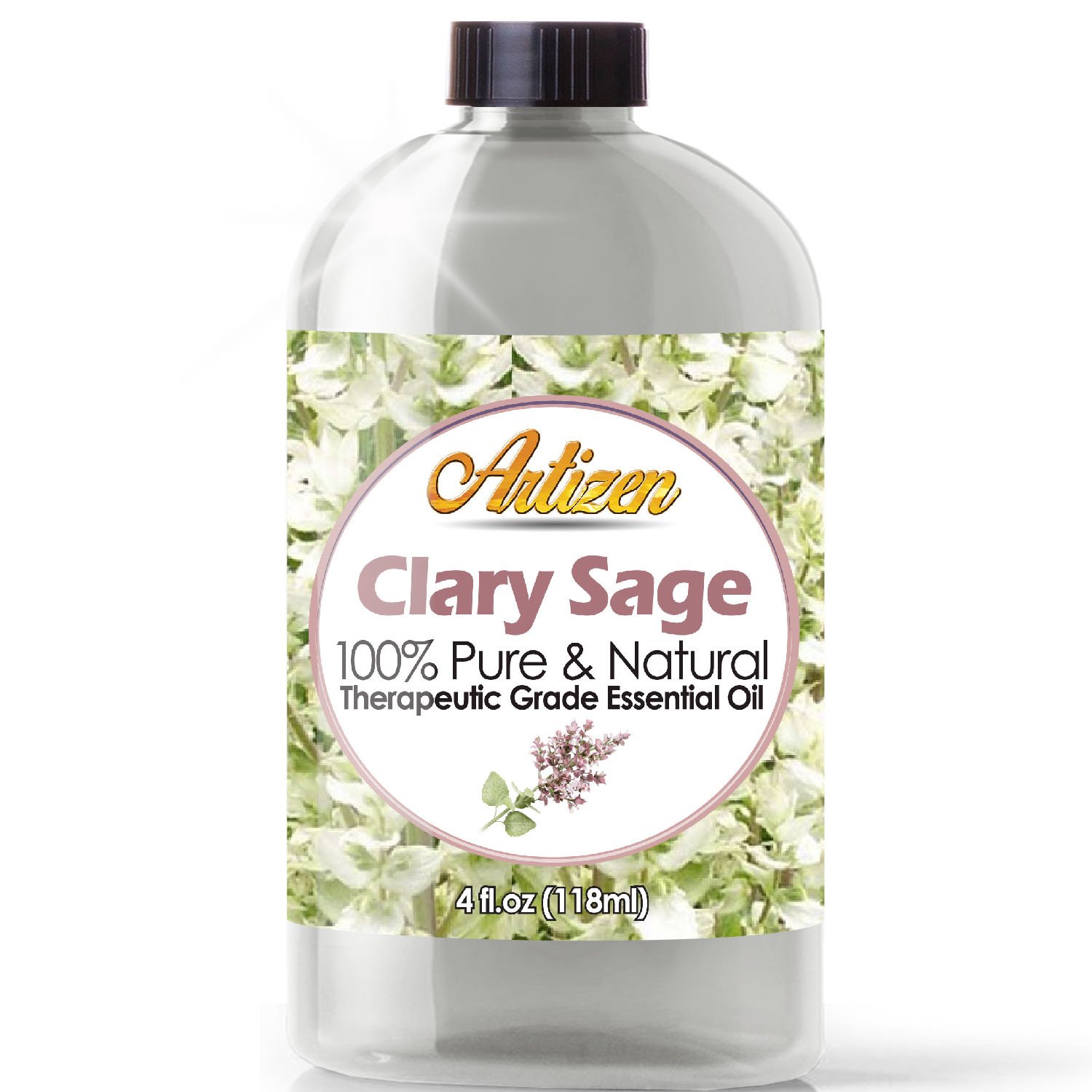 Artizen Clary Sage Essential Oil (100% Pure & Natural - UNDILUTED ...