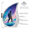 VALERASH Firefighter Memorial Urn for Ashes for Women - Blue Urns for ...