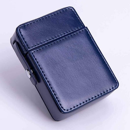 KSCD Cigarette case, PU Leather Cigarette Case with Lighter Holder ...