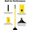 8"x8" Steel Tamper with 48" Handle, Heavy Duty Hand Tool for Leveling ...
