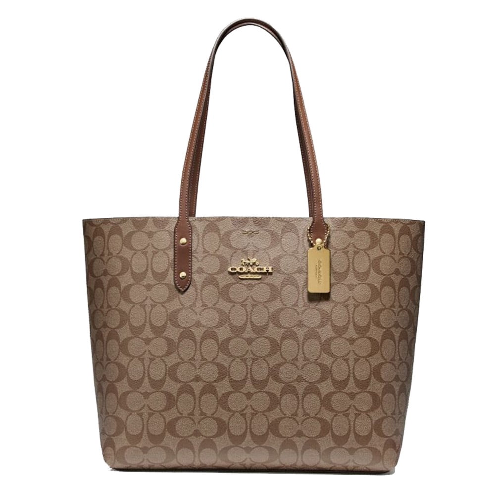 Coach NWT COACH Town Tote Classic Canvas Shoulder Bag Luxury Khaki Coach NWT COACH Town Tote Classic Canvas Shoulder Bag Luxury Khaki