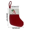 Harlier 7 Inch Mini Cute Knit Monogram Embroidered Christmas Stocking ...