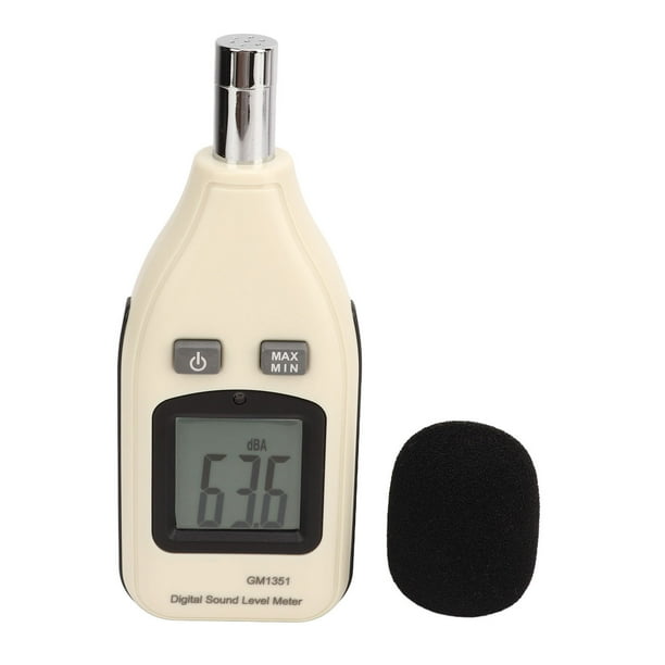 Medidor de decibelios, medidor de decibelios 30-130 dBA ± 1,5 dB Medidor de nivel de sonido ...