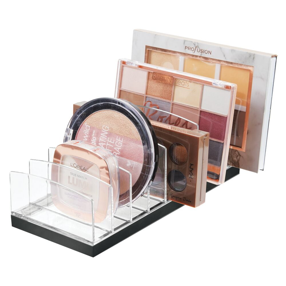 mDesign Plastic Divided Cosmetic Palette Organizer with 9 Sections ...