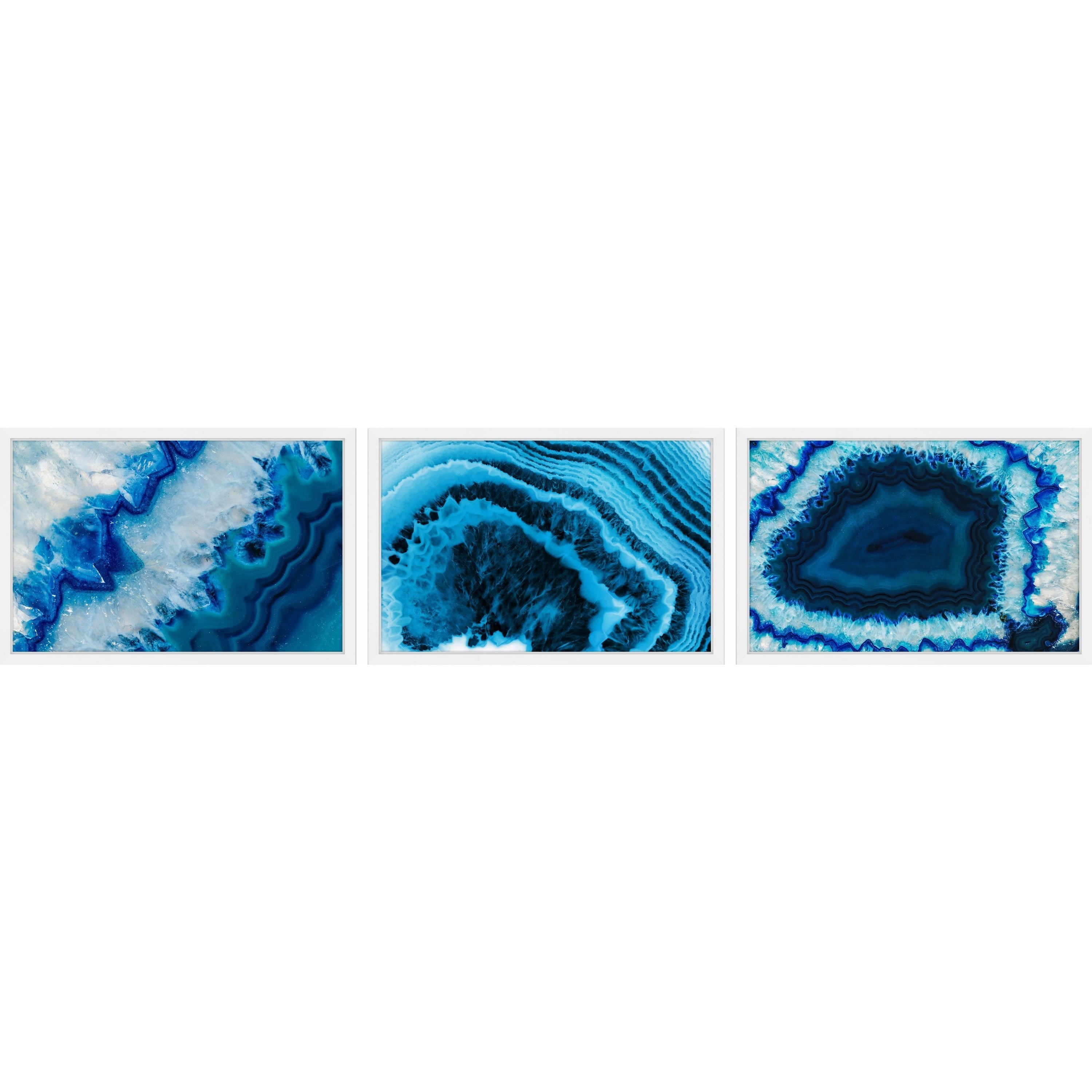 Icy Blue Veins Triptych - Walmart.com