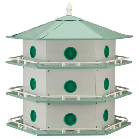 Heath Aluminum Purple Martin 18 Room Bird House