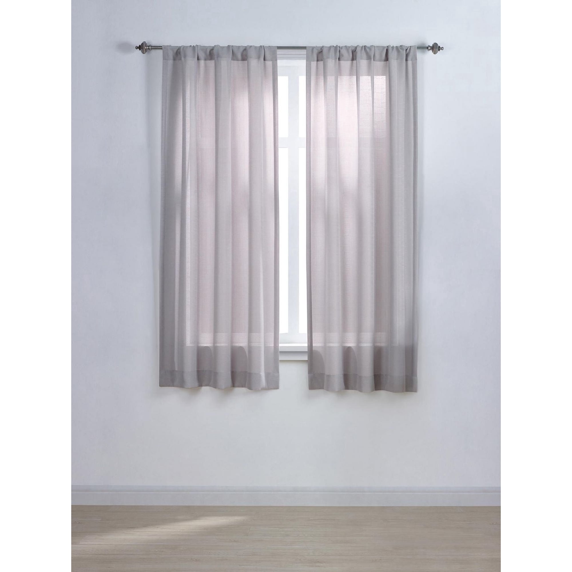Click here for Mainstays Tille 63 Solid Rod Pocket Window Curtain... prices