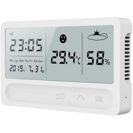 Digital Hygrometer Indoor Thermo- Meter Temperature Humidity Monitor ...