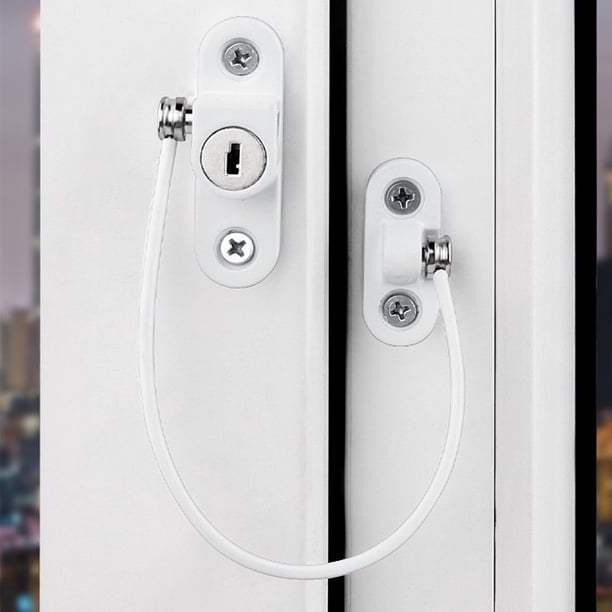 Kid Lock Window Restrictor Security Wire Pestillo para la mayoría de ...