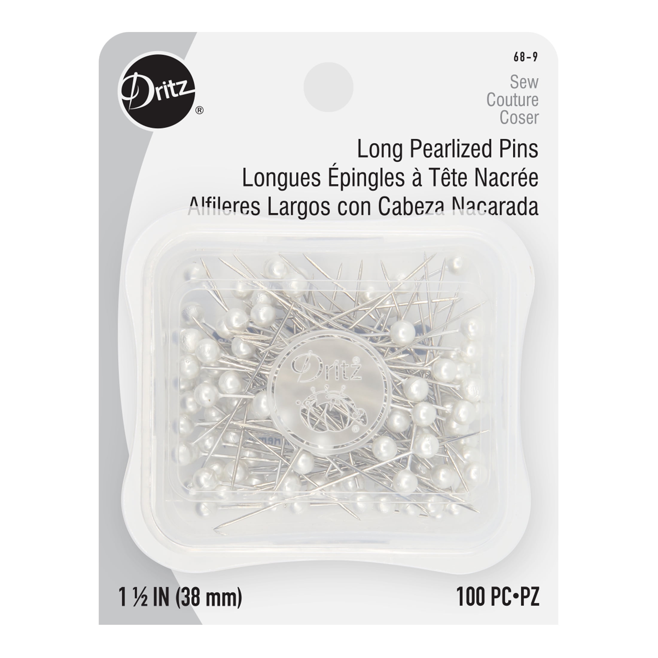 Dritz Long Pearlized Pins, Size 24 - Walmart.com