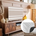 Orange Geometric TV Dust Cover 85 Inch, Stripe Computer Monitor Cover ...