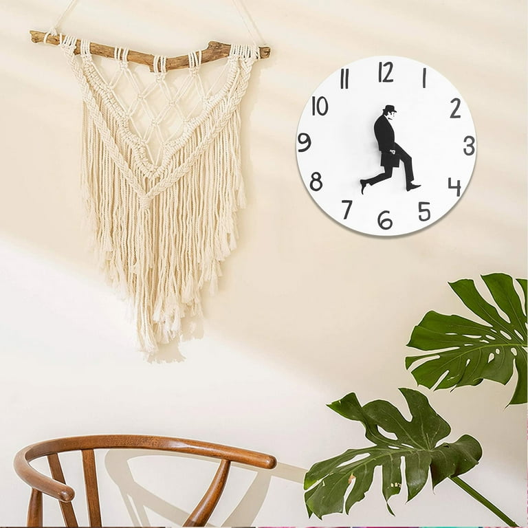 Fun Wall Clock Sveudvdis Ministry Of Silly Silent Walks Clock, 12 Inch ...