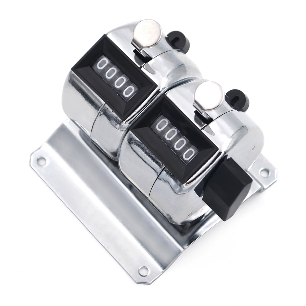 GOGO 2-Unit Desktop Mechanical Tally Counter Clicker with Base Mount ...