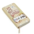 Premium Currency Money Print PU Leather Zip Around Wallet - Walmart.com