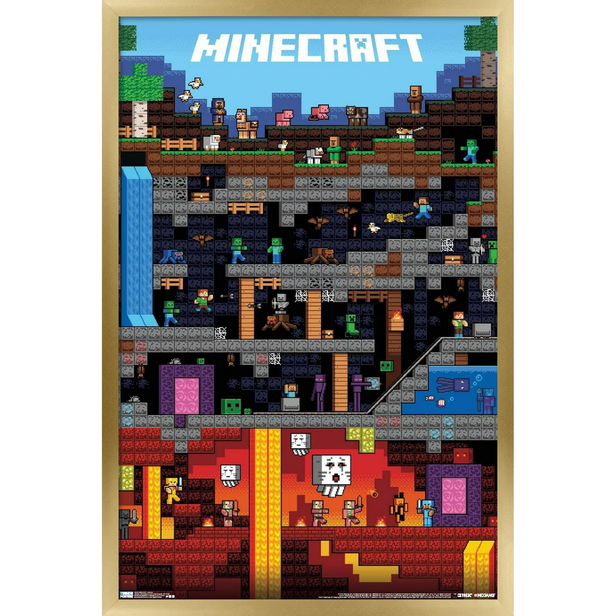 Click here for Trends International Minecraft - Worldly Wall Post... prices