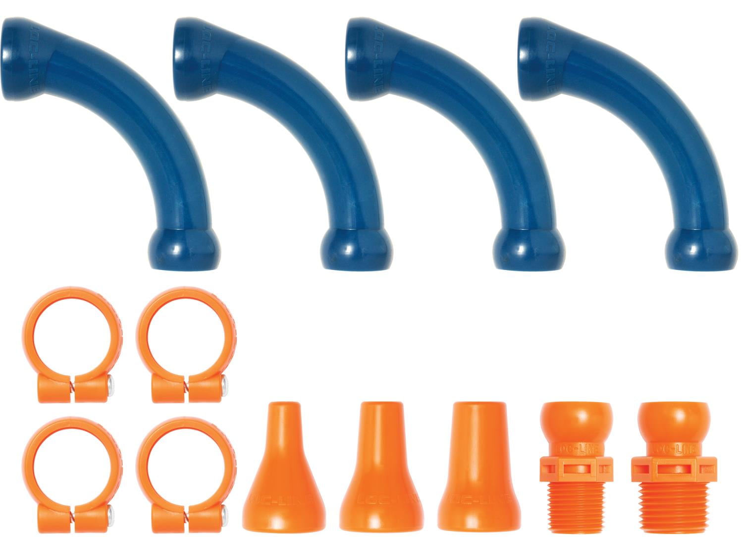 1/2" Loc-Line Extended Elbow Kit With (4) Extended Elbows &Clamps,3/8 ...
