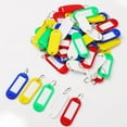 Unique Bargains 50 Pcs Assorted Color Key ID Label Tags Split Ring ...