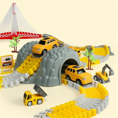 235PCS Race Track Playset Educational Race Car Track Toy Flexible Track ...