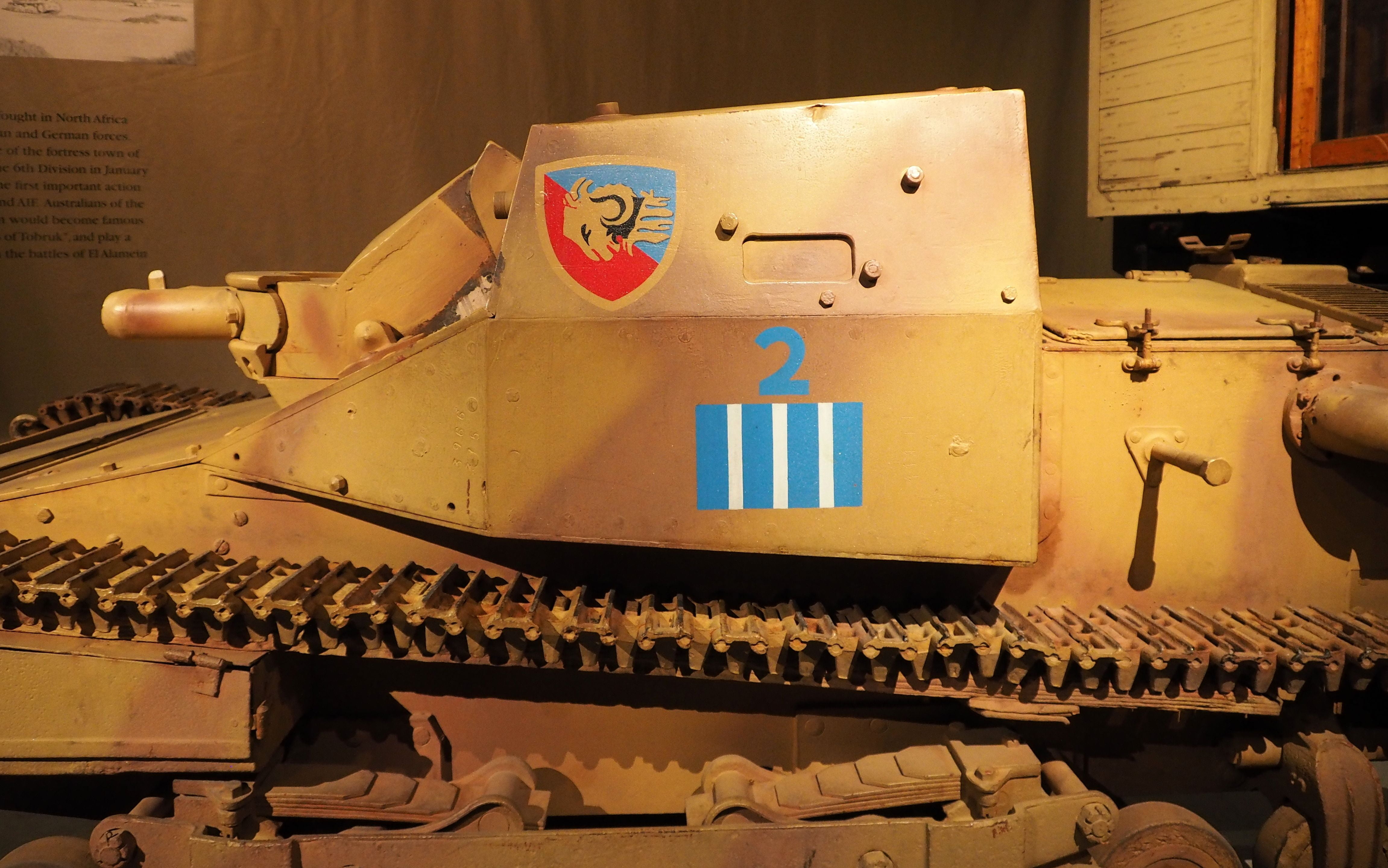 The side of the L3/33 tankette at the Australian War Memorial-20 Inch ...