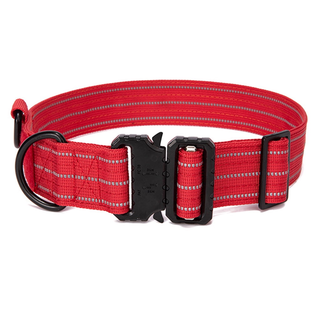 Wide Military Dog Collar Strap Control Handle With Adjustable Quick ...