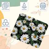 Little Daisy Printed Square Desk Mat Mousepad, 8.3x9.8 Inch, Non-Slip ...