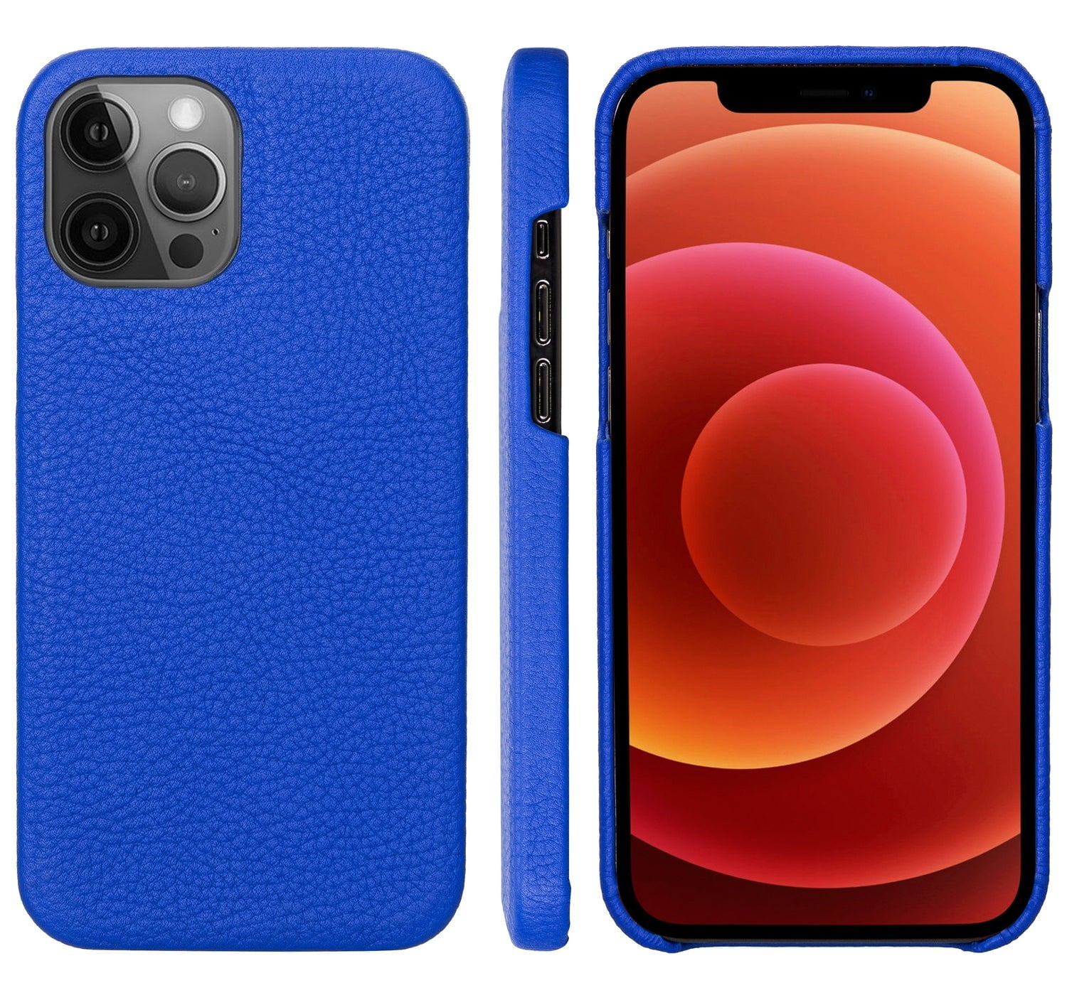 Apple iPhone 12 Pro Max Handcrafted Full Grain Leather 360° Slim Case ...