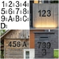 QueMer Simple Acrylic Floating House Numbers Door Label Number Plate ...