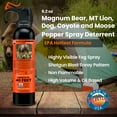 Pepper Power Magnum Bear Spray, 9.2 oz, 2 Pack, Griz Guard Clip ...