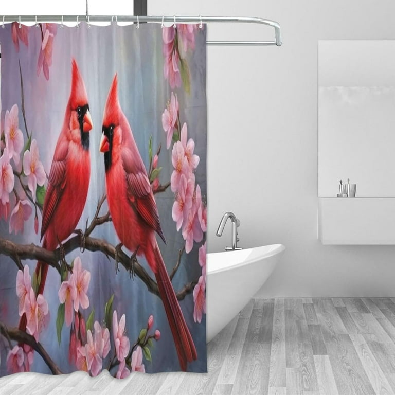 Cardinal Shower Curtain 2
