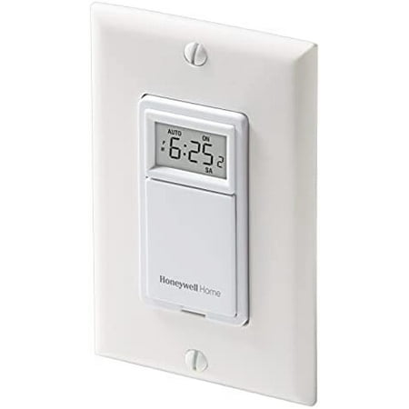 Honeywell 7-Day Programmable Light Switch Timer, White (RPLS730B1000/U ...