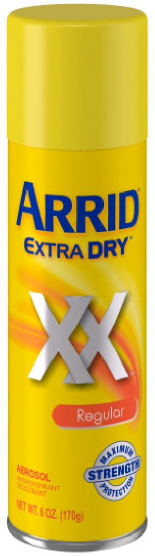 ARRID Extra Dry Anti-Perspirant Deodorant Spray Regular 6 oz (Pack of 6 ...